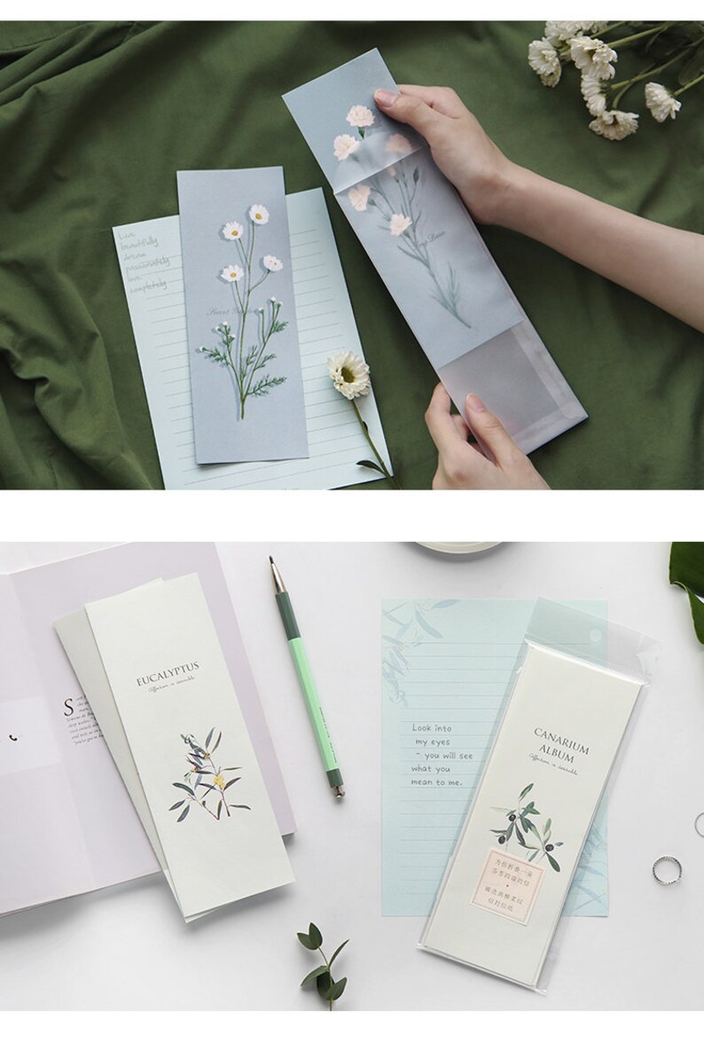 Floral Letter Writing Set Garden Stationery Kit Creative - Etsy
