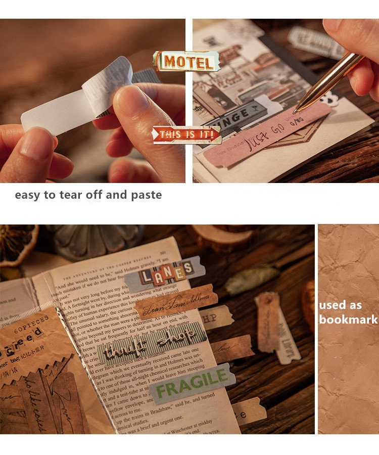 Retro English Creed Stickers Pack 60 Pieces 8 Style Stickers | Etsy