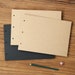 3 Hole 28.5 X 20.5 CM Horizontal Kraft Black Inside Pages for Scrapbook ...