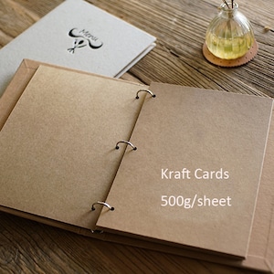 Handmade Restaurant Menu Book, Bakery Menu, Wedding Scrapbook, Wine ...