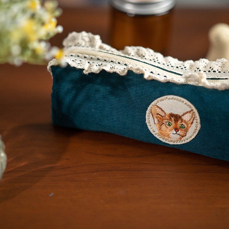 Cats Fabric Pencil Case - Etsy