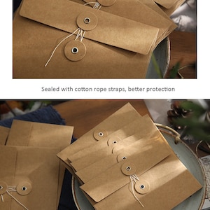 Kraft Envelopes Personalized Rustic Greetings Decoration Stationery ...