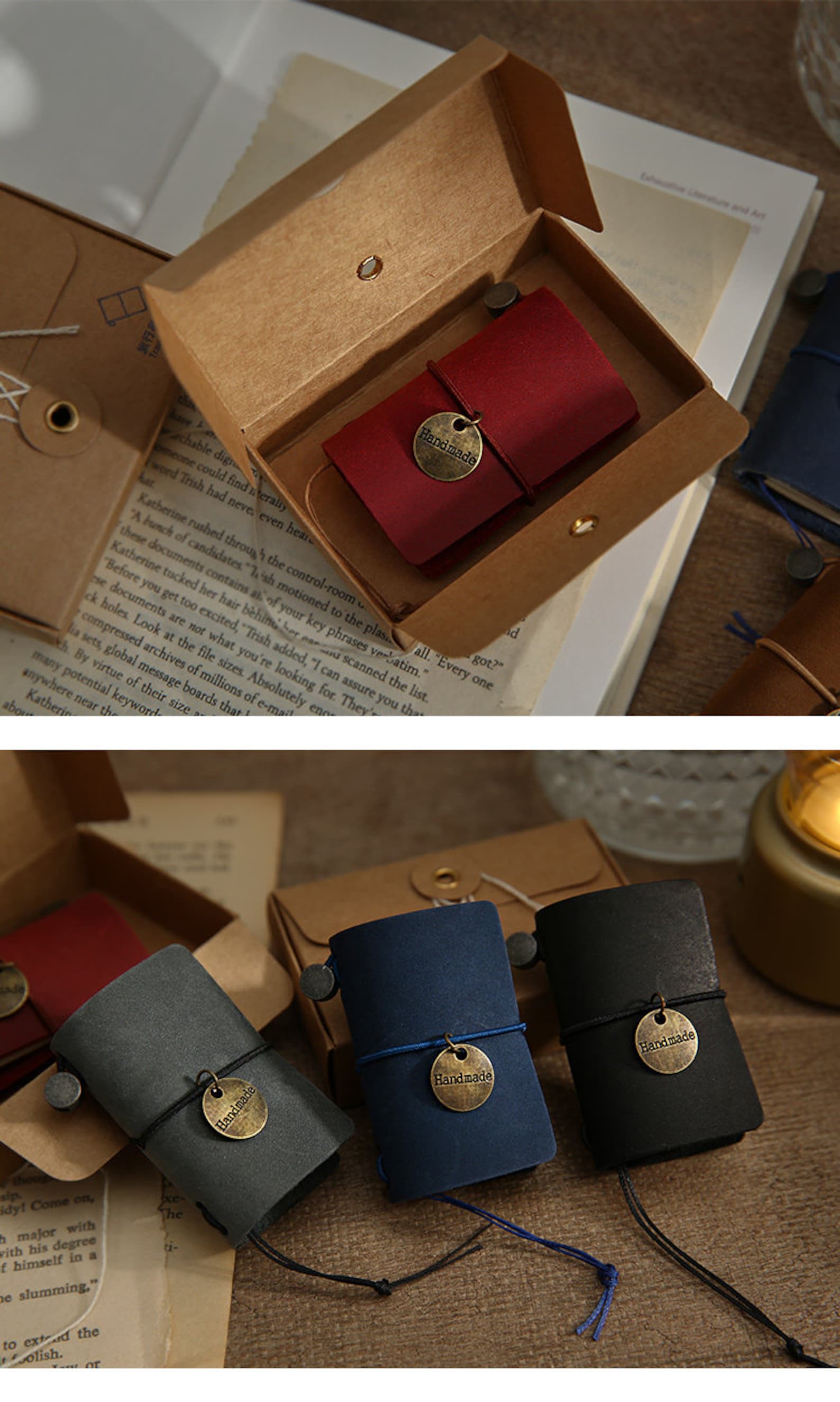 Mini Leather Leather Traveler Notebook Tiny Personalized | Etsy