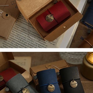 Mini Leather Leather Traveler Notebook Tiny Personalized Journal ...