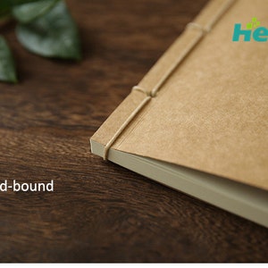 Blank Retro Thread-bound Notebook, Journal, Guest Book, Memory Book ...