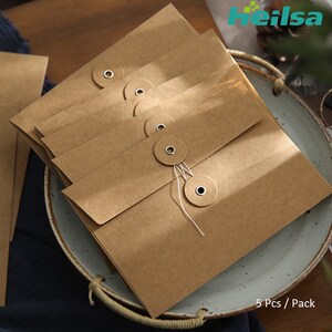 Kraft Envelopes Personalized Rustic Greetings Decoration Stationery ...