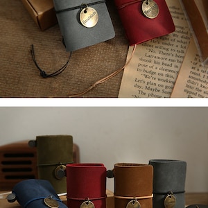 Mini Leather Leather Traveler Notebook Tiny Personalized Journal ...