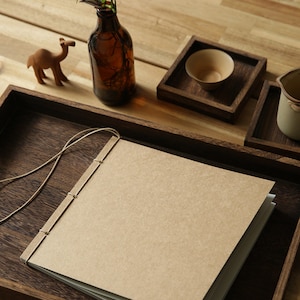 Blank Retro Thread-bound Notebook, Journal, Guest Book, Memory Book ...