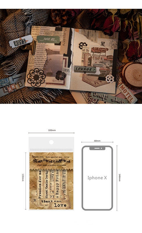 Retro English Creed Stickers Pack 60 Pieces 8 Style Stickers | Etsy