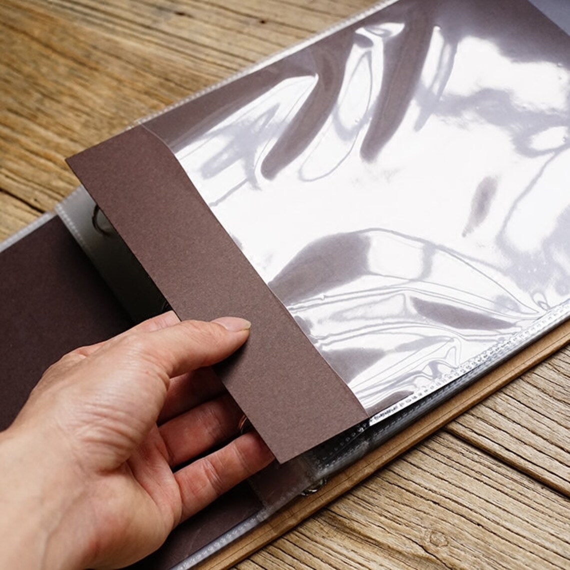 A4 Scrap Book Album, Kraft & Burlap Scrapbook. DIY Photo Album. Vintage ...