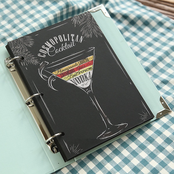 Cocktail Menu Covers - Etsy