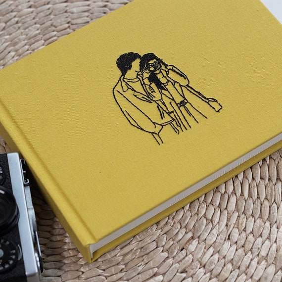 Personalized Embroidered Scrapbook Album Minimalist Handmade - Etsy