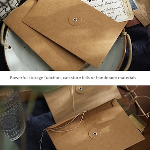 Kraft Envelopes Personalized Rustic Greetings Decoration Stationery ...