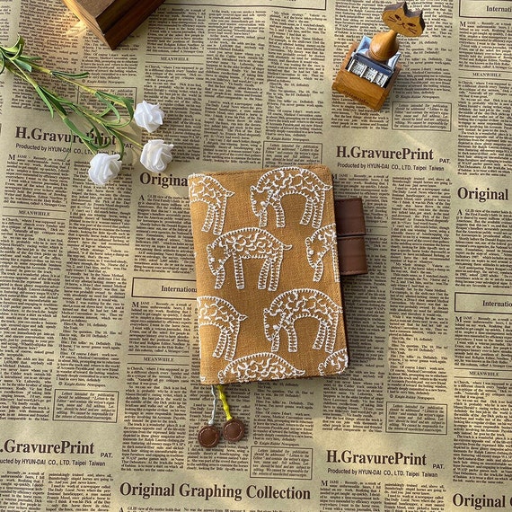 Cute Sheep Embroidery Notebook Cover Handmade Book Sleeve for - Etsy