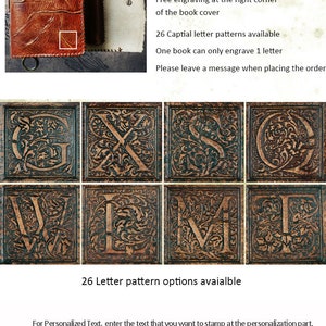 Retro Cowhide Notebook Journal Thickened Custom Leather Diary A6 A5 A4 ...