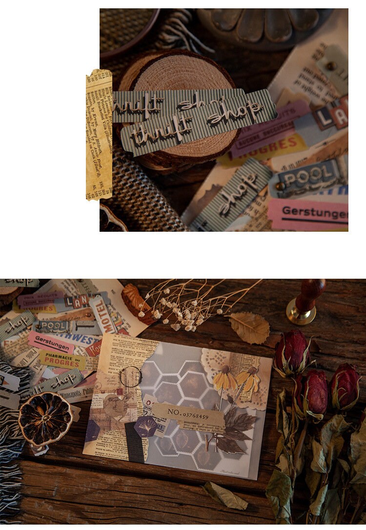 Retro English Creed Stickers Pack 60 Pieces 8 Style Stickers | Etsy