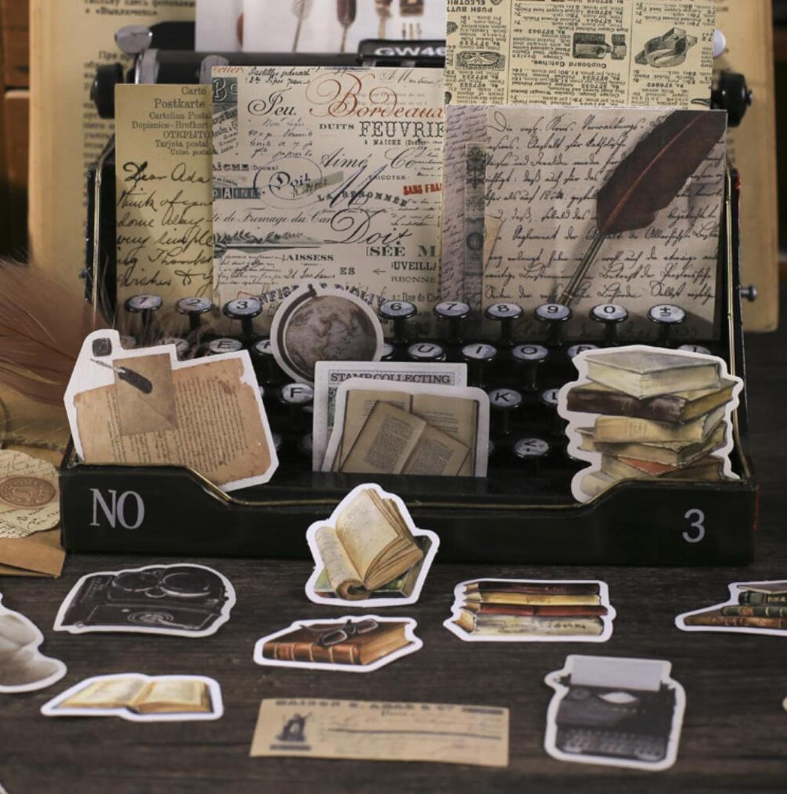 Junk Journal Kit Scrapbook Stickers Nature Flower Plant Star - Etsy