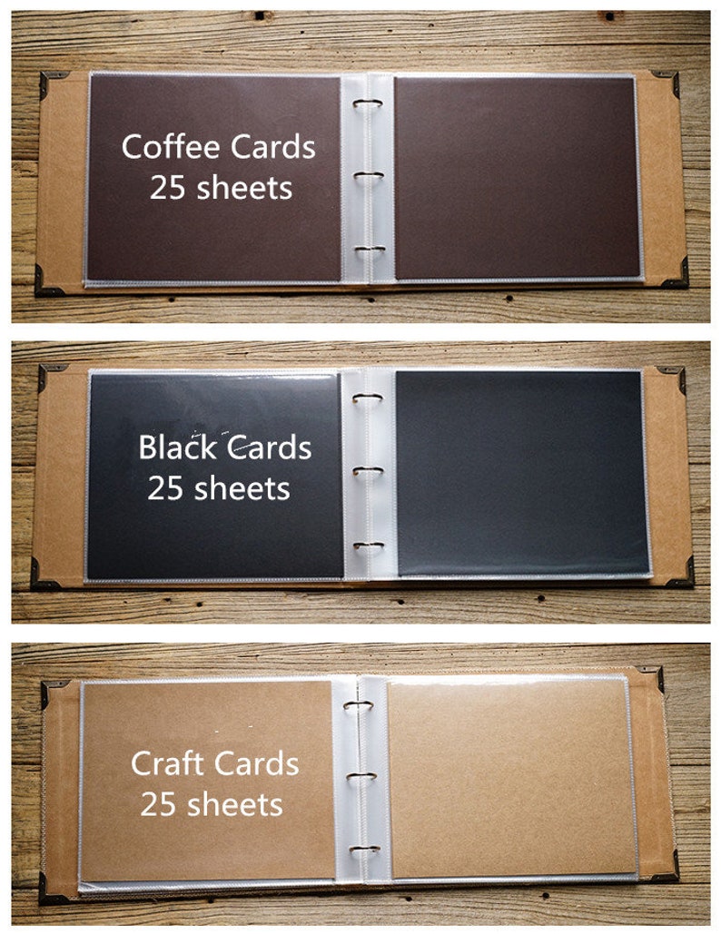 A4 Scrap Book Album Kraft & Burlap Scrapbook. DIY Photo | Etsy