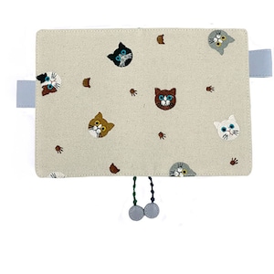 Cute Cat Notebook Fabric-leather Covered Journal With Lined Grid Blank ...