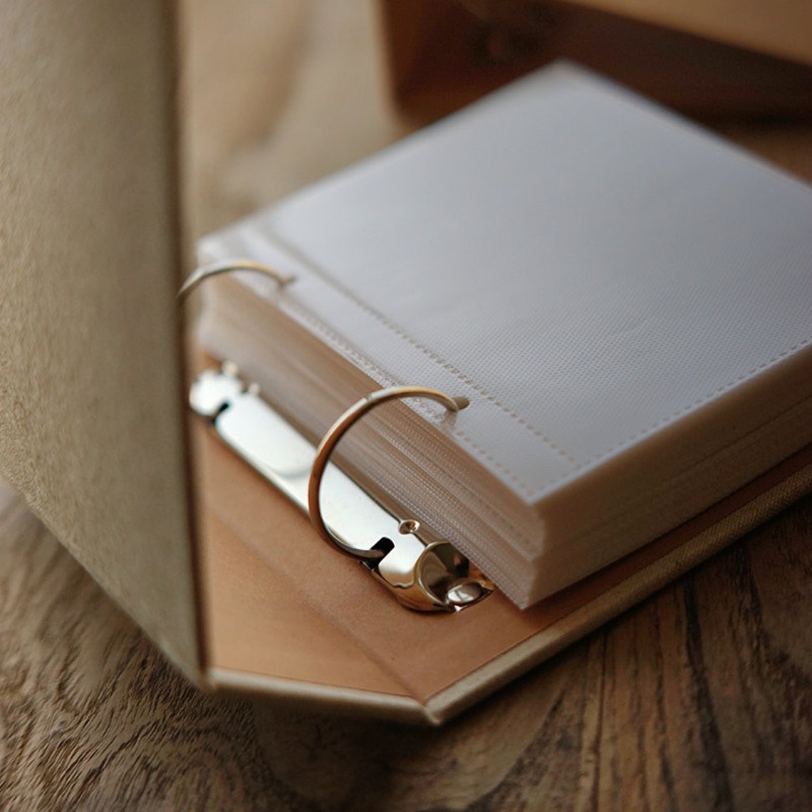 Personalized Elegant 4x6 Photo Album Set for 100 Photos Linen or Kraft ...