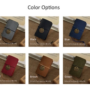 Mini Leather Leather Traveler Notebook Tiny Personalized Journal ...