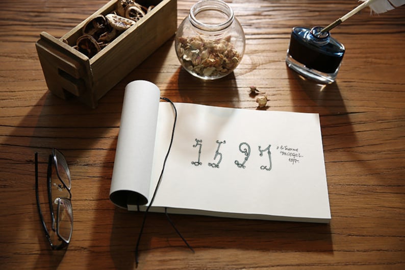 Army Green Felt Retro Thread-bound Book Journal Sketch Book - Etsy