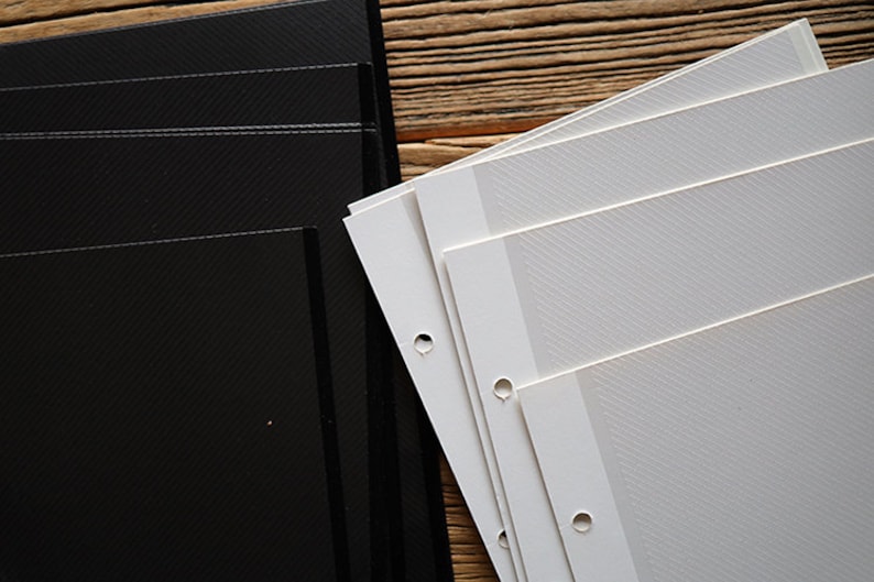 Self-adhesive Paper Sheets for Photo Albums 3 Hole 16.523.5cm | Etsy