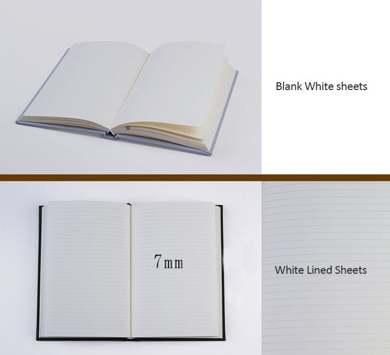 Personalized Embroidery Linen Notebook Journal Hard Cover | Etsy