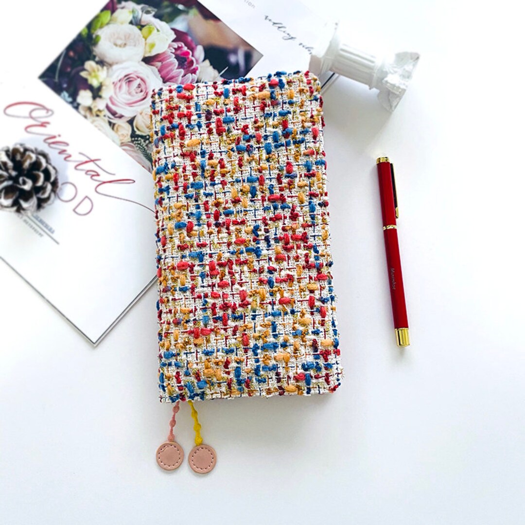 Rainbow Color Chic Notebook Handmade Colorful Woolen Journal Textile ...