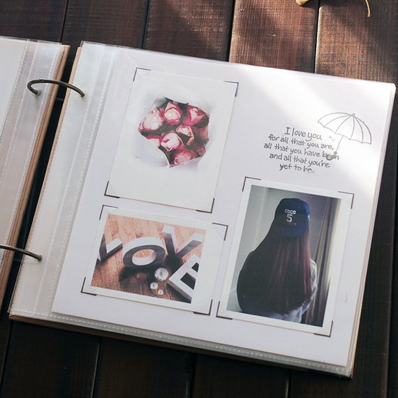 Custom Ring Binder Wedding Scrapbook. 60 Page Travel | Etsy