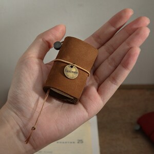 Mini Leather Leather Traveler Notebook Tiny Personalized Journal ...