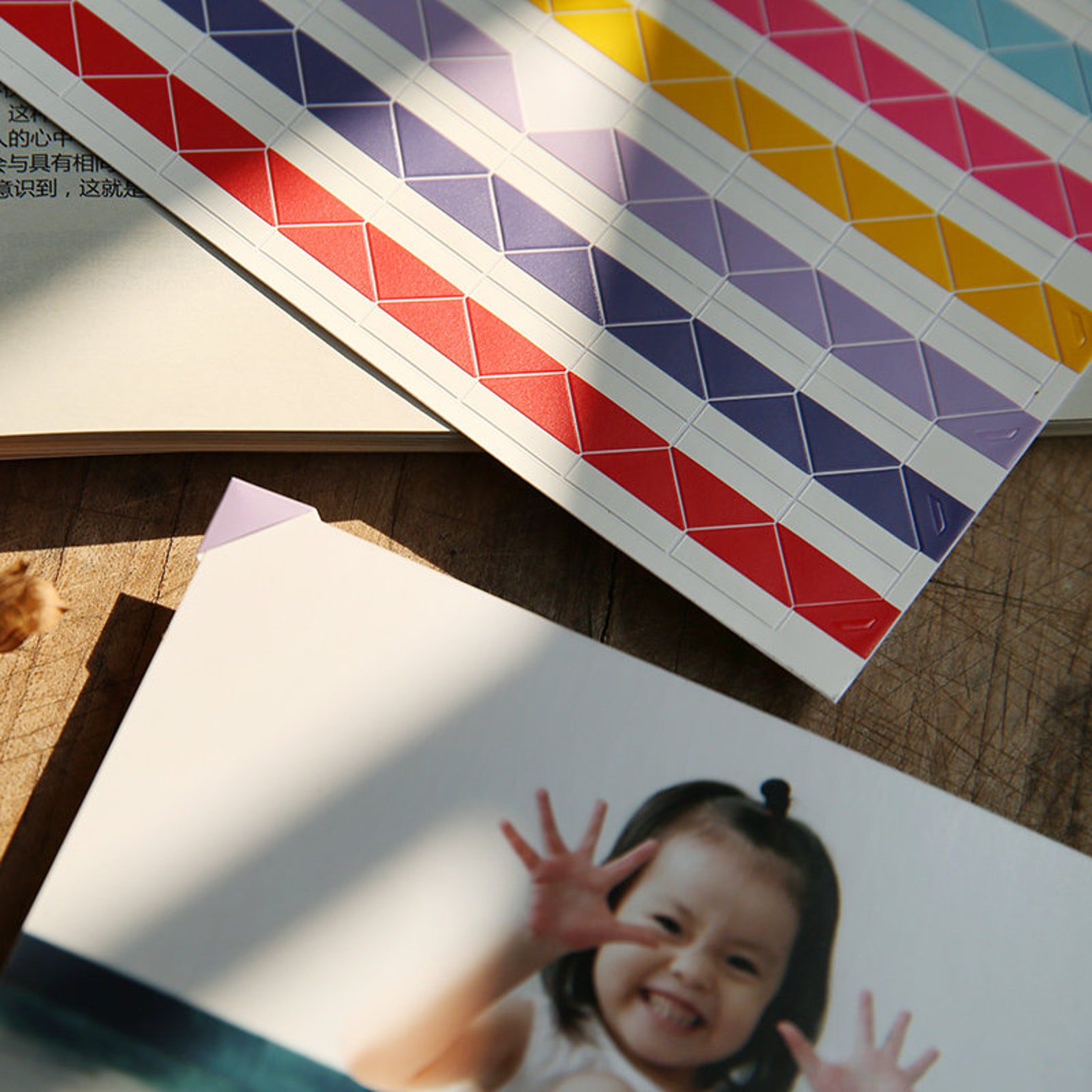 PVC Photo Corners Stickers Clear Rainbow Colors Self Adhesive | Etsy