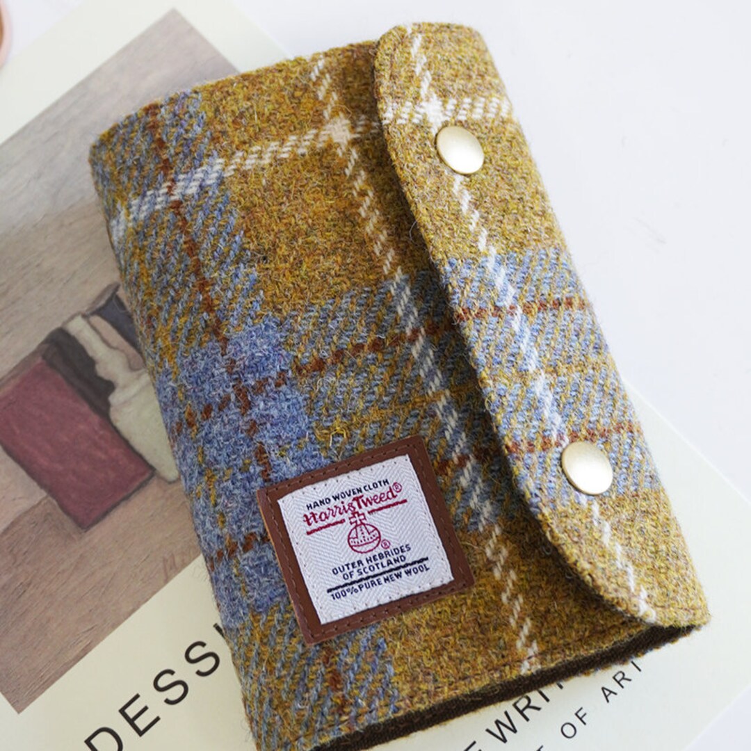 Personalized A7 Retro Woolen Plaid Notebook Mini Soft Cover Blank Lined ...