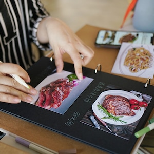 Handmade Restaurant Menu Book, Bakery Menu, Wedding Scrapbook, Wine ...