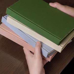 Personalized Embroidery Linen Notebook Journal Hard Cover Large ...