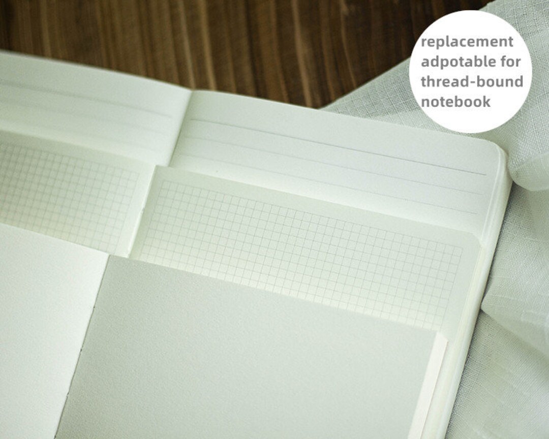 A5 A6 Thread-bound Notebook Replacement Vertical Refilled Inner Core ...