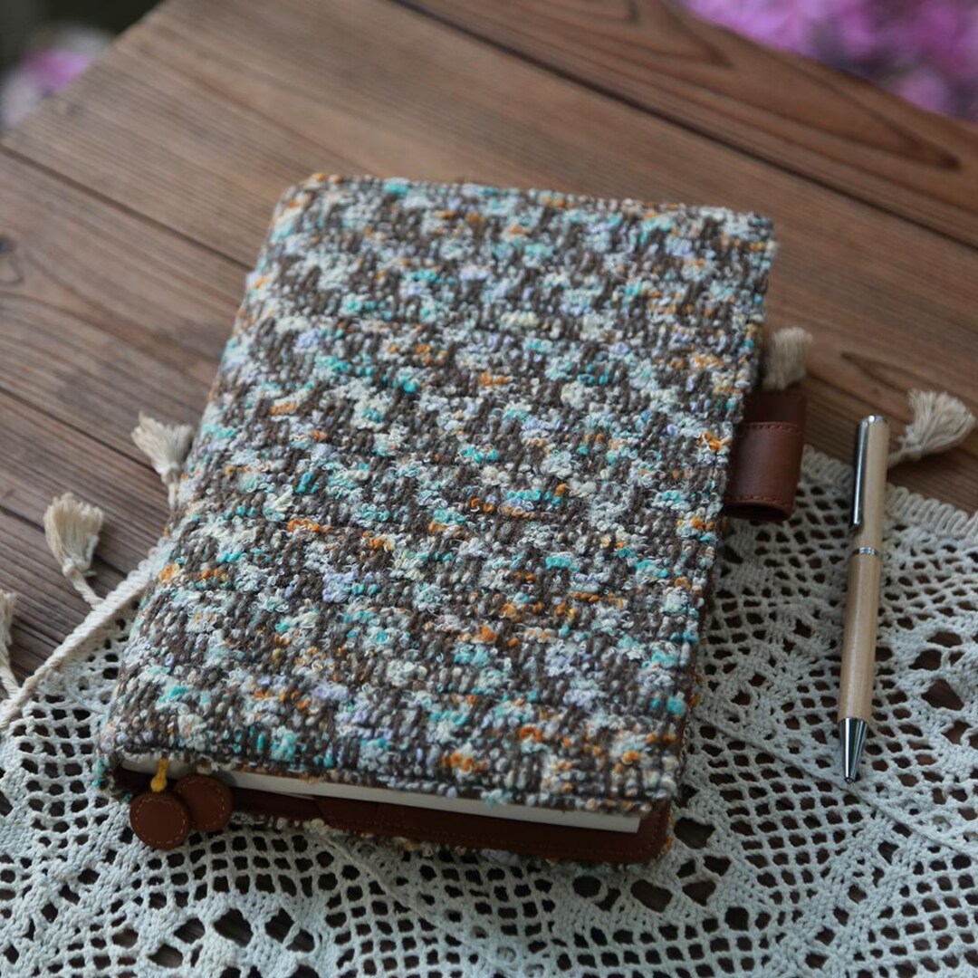 Cozy Wool Tweed Refillable Notebook Cover | A5, A6, B6, Weeks Planner ...