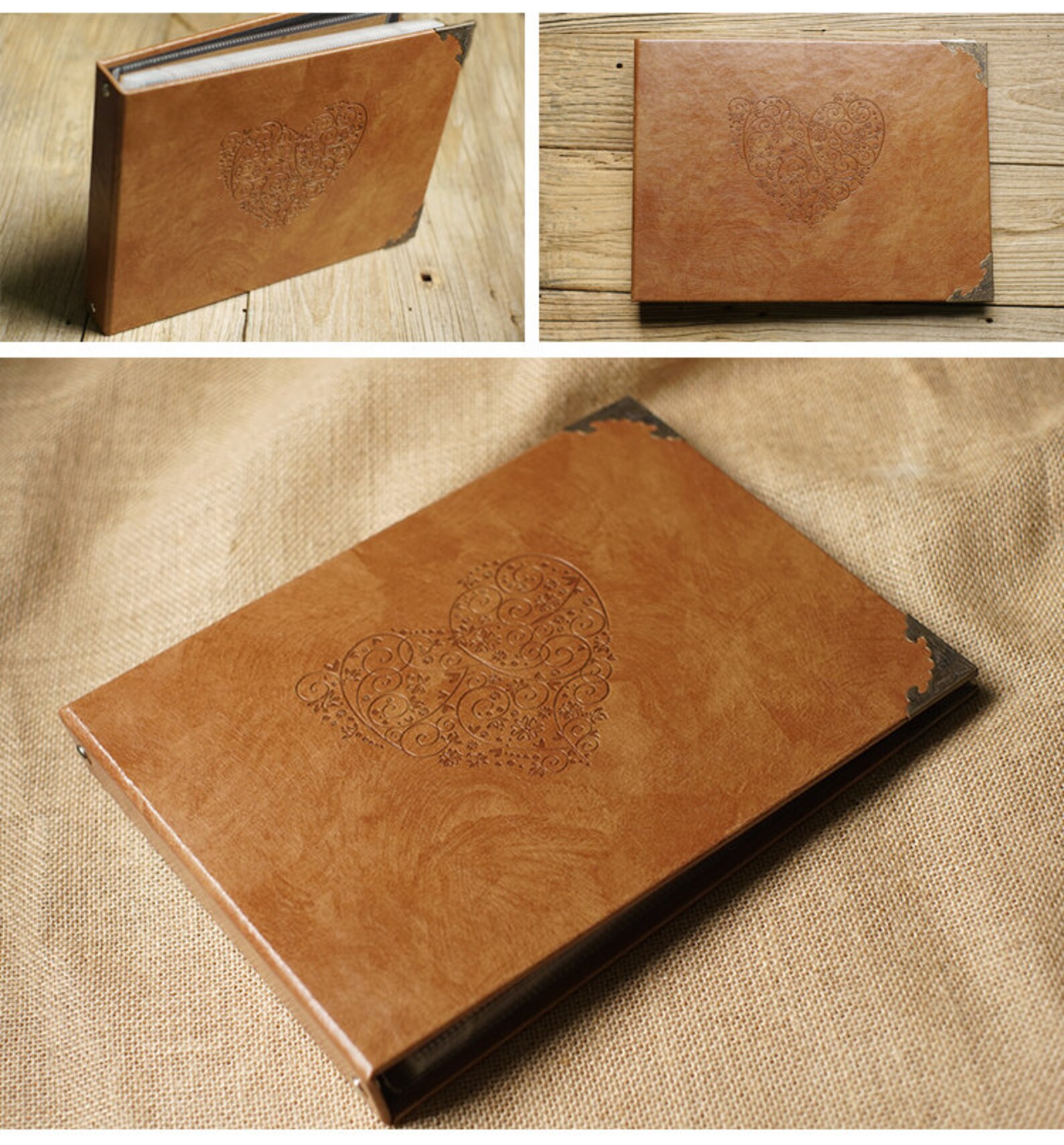 Leather Scrapbooks for Couples. Wedding Photo Album. Memory | Etsy