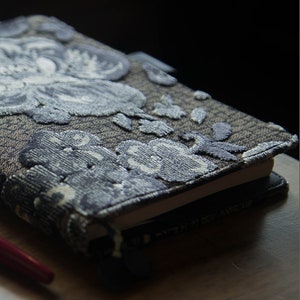 Retro Velvet Peony Flower Notebook Cover Fabric Three-dimensional A5 A6 ...