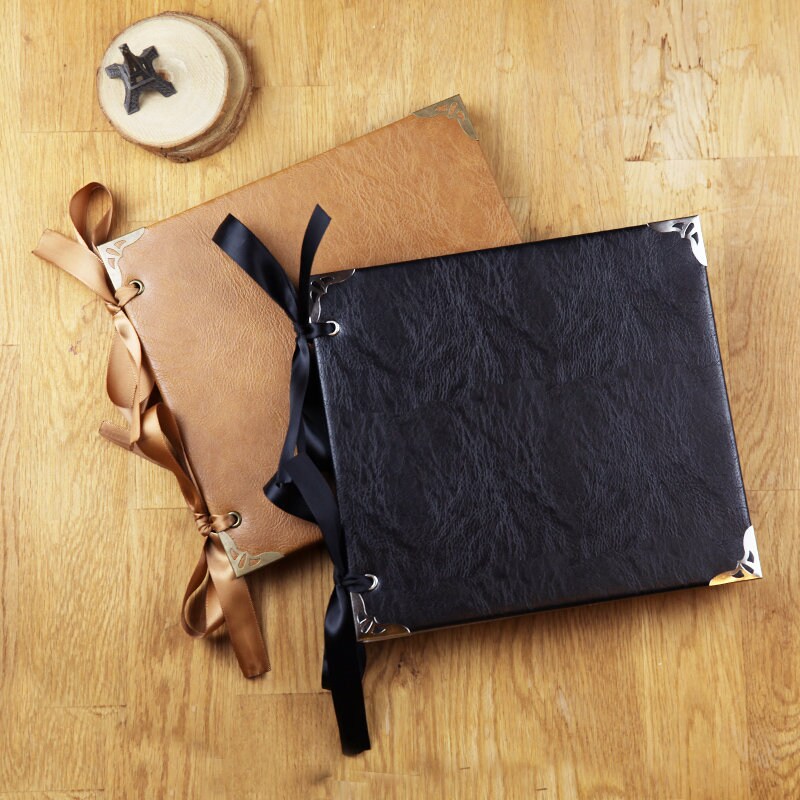 Personalized Leather Scrapbook 12x12. Photo Scrapbook Album | Etsy