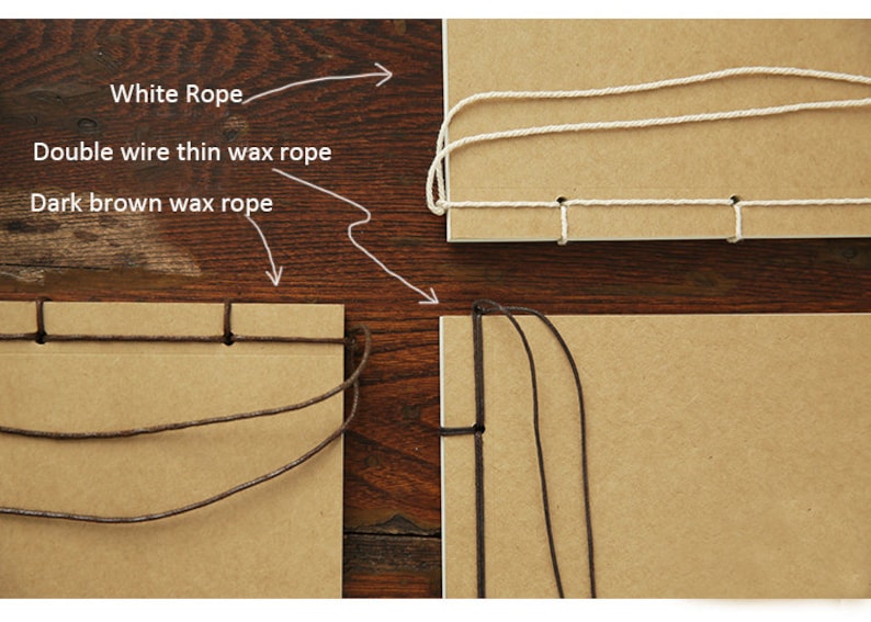 Blank Retro Thread-bound Notebook Journal Guest Book Memory - Etsy