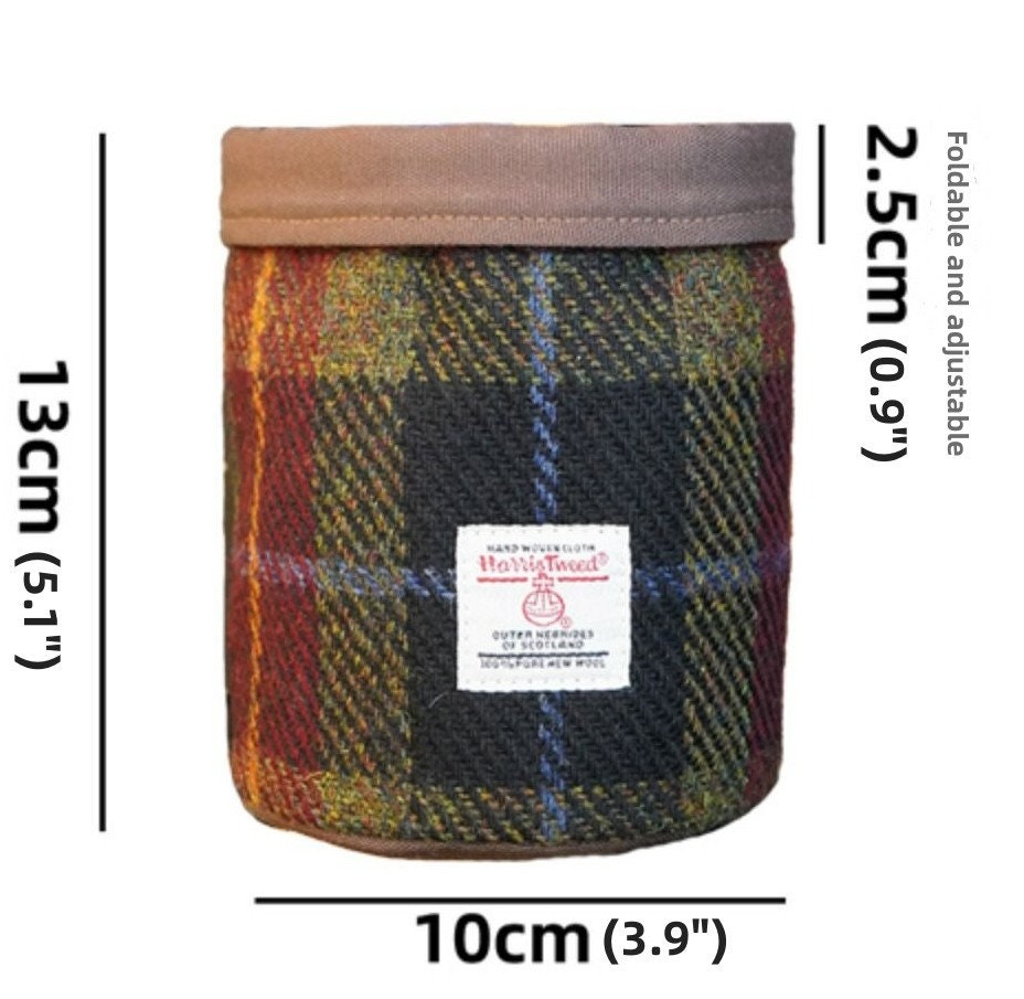 Woolen Tweed Pen Holder Vantage Wool Storage Box Multi-functional ...