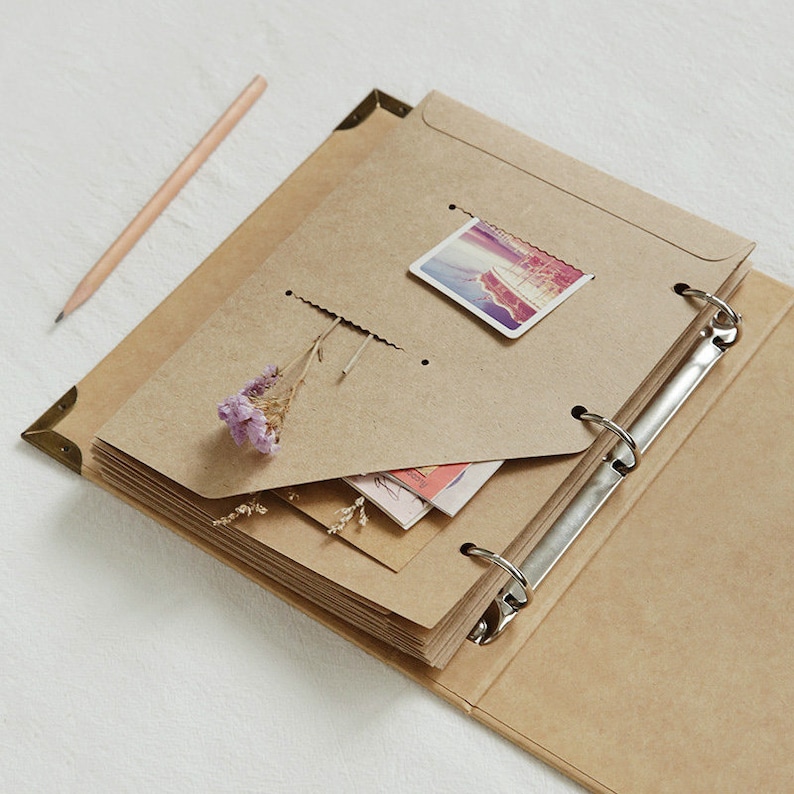 A5 Handmade Scrapbook Album With Folding Pages Personalized - Etsy