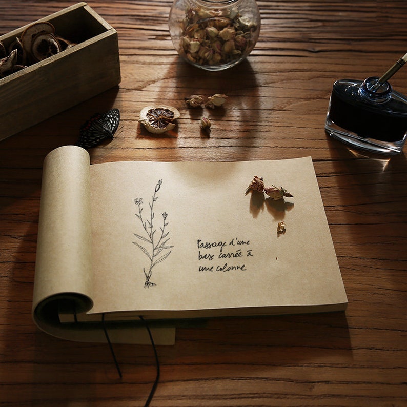 Army Green Felt Retro Thread-bound Book Journal Sketch Book - Etsy