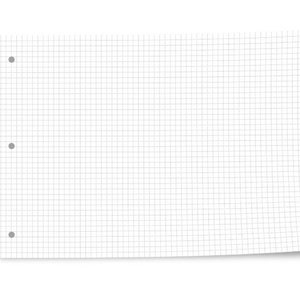 White Blank and Grid Inside Pages for Journal Scrapbook Notebook ...