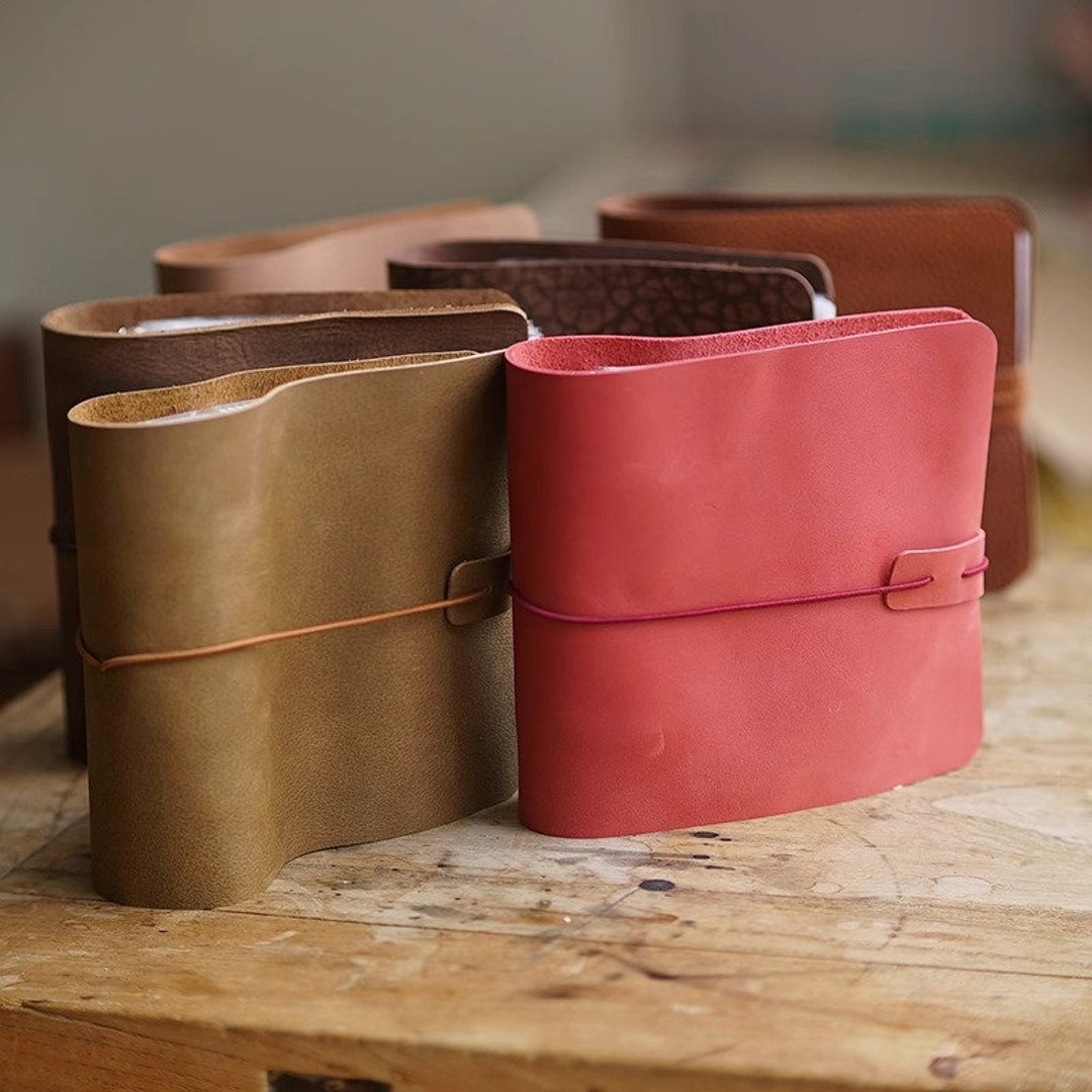 Retro Genuine Leather Instax Mini Photo Album Colorful Pocket Travel ...