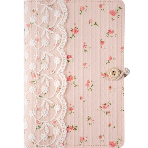 Pink Flower Lace Notebook Original Fabric Journal A5 A6 Handmade Floral ...