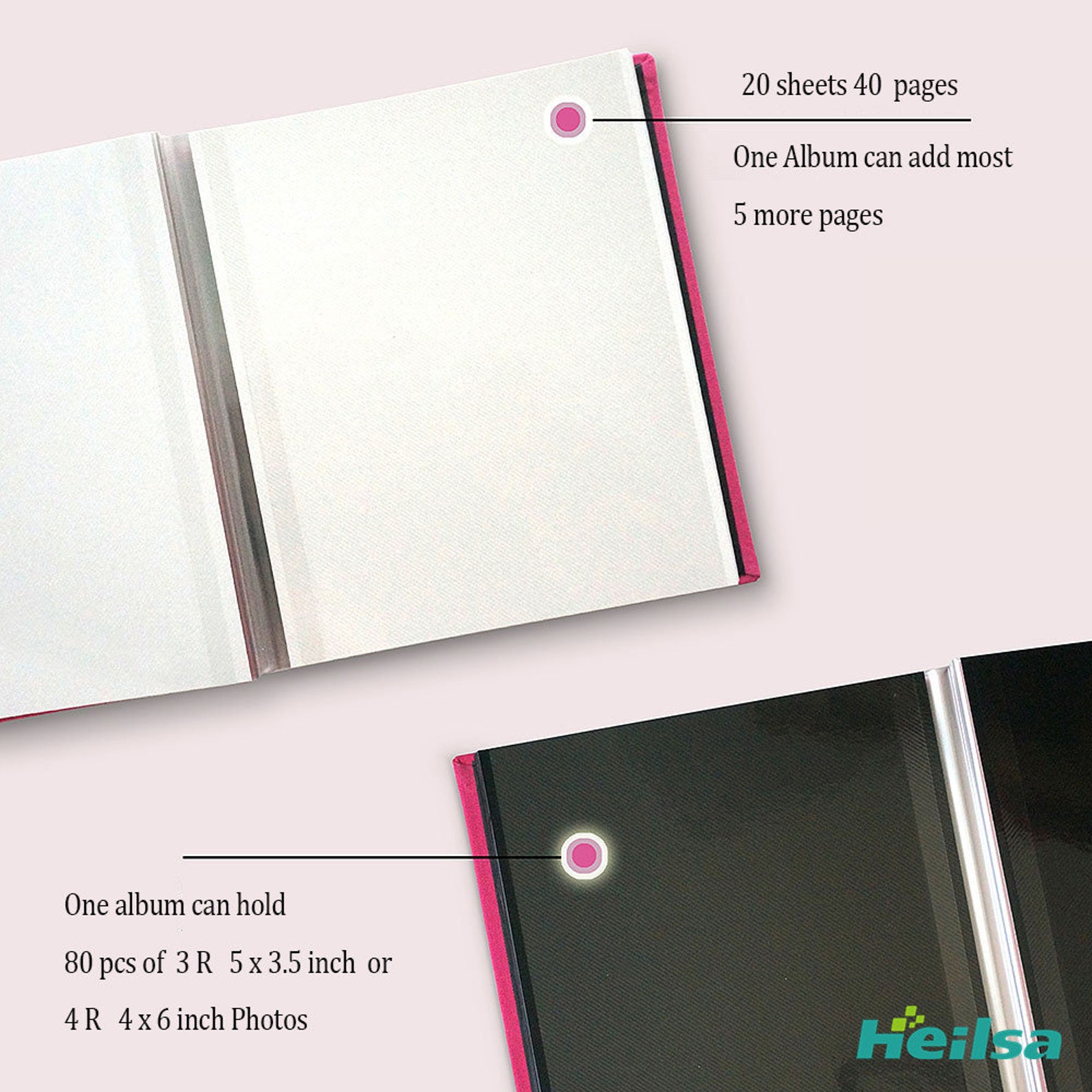 6 Colors Large 8' Modern Pink Photo Album. Self-adhesive - Etsy