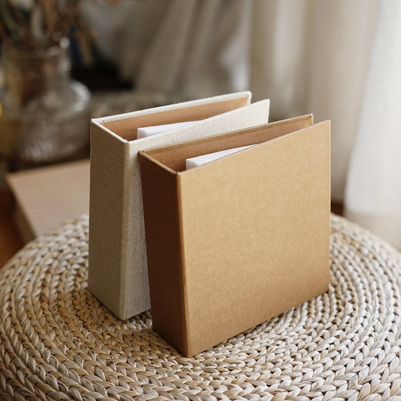 Personalized Elegant 4x6 Photo Album Set for 100 Photos Linen - Etsy