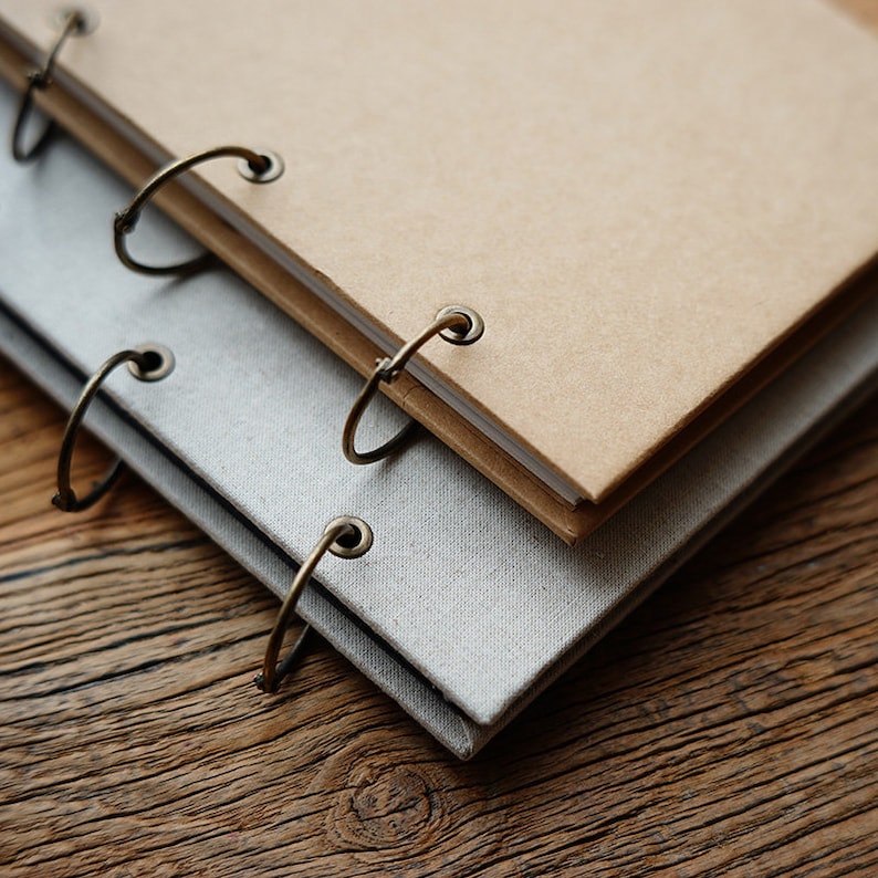 Personalized Loose-leaf Self-adhesive Photo Album Ring Binder Kraft ...